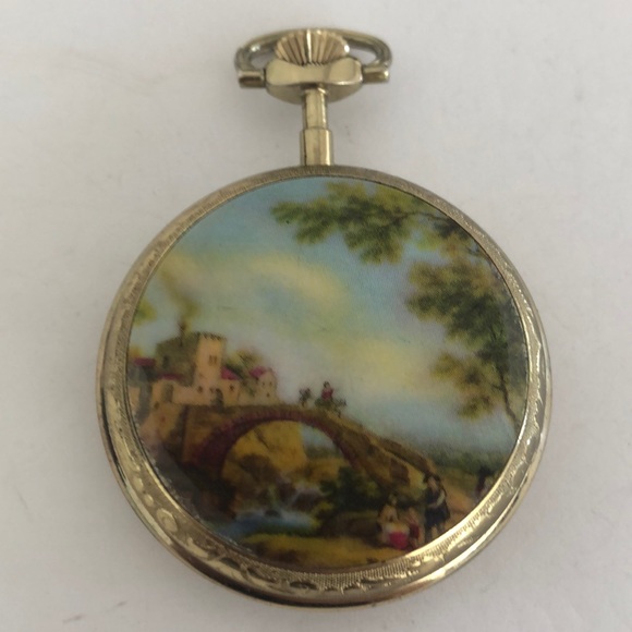 Jewelry | Vintage Oris Antishock Swiss Winding Pocket Watch Pendant ...